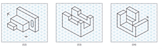 Solved please draw the multiviews in the following format. | Chegg.com