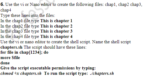 Solved Use the vi or Nano editor to create the following | Chegg.com