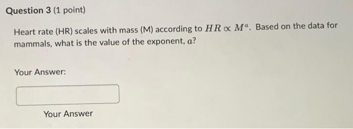 Solved Scaling relationships are not intended to be precise | Chegg.com