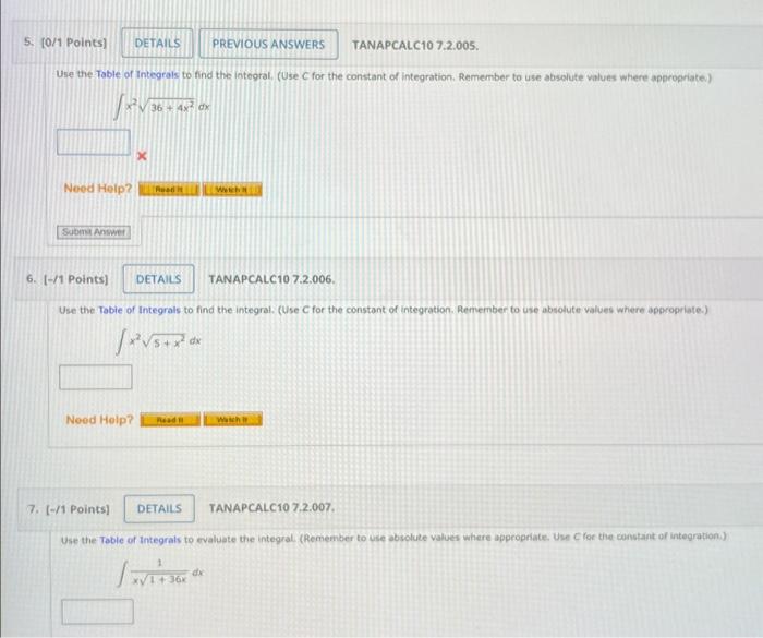 Solved Use the Table of Integrals to find the integral. (Use | Chegg.com