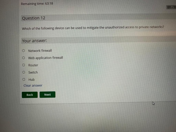 Solved Which of the following device can be used to mitigate | Chegg.com