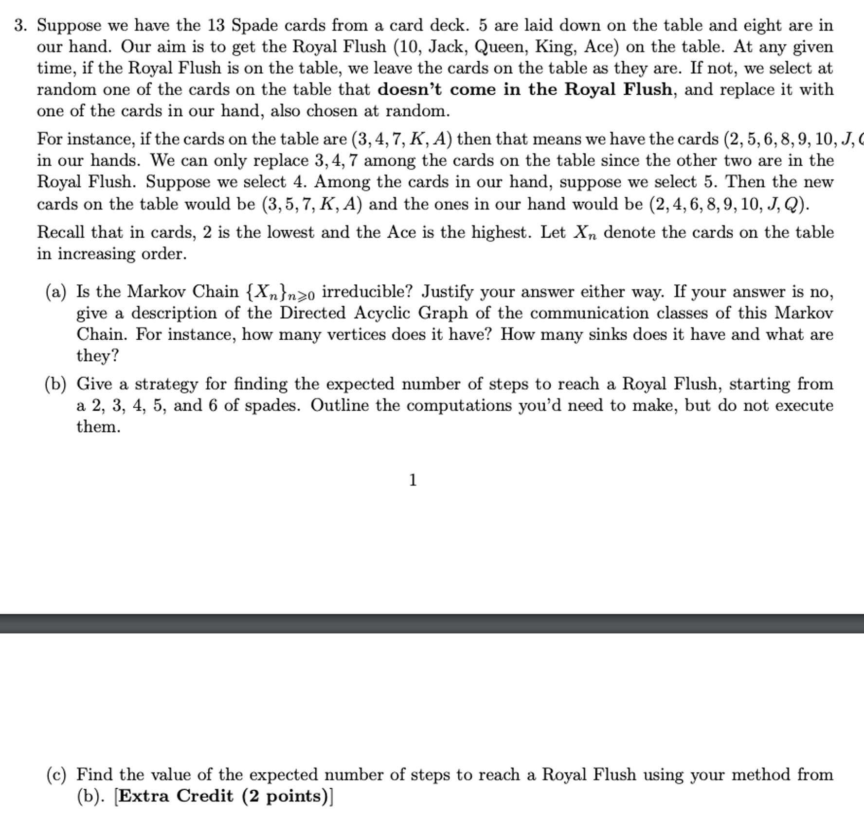 Solved Suppose we have the 13 ﻿Spade cards from a card deck. | Chegg.com