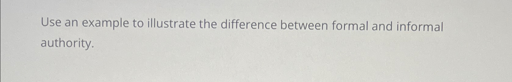 Solved Use an example to illustrate the difference between | Chegg.com