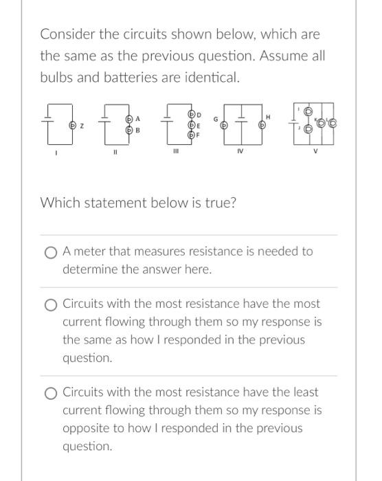 Consider the circuits shown below, which are the same | Chegg.com