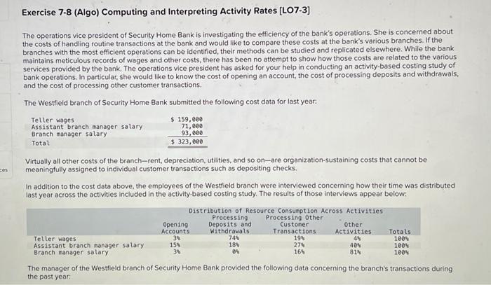 Solved Exercise 7.8 (Algo) Computing and Interpreting | Chegg.com