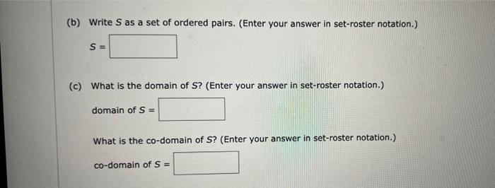 Solved Let C=D={−3,−2,−1,1,2,3} and define a relation S from | Chegg.com