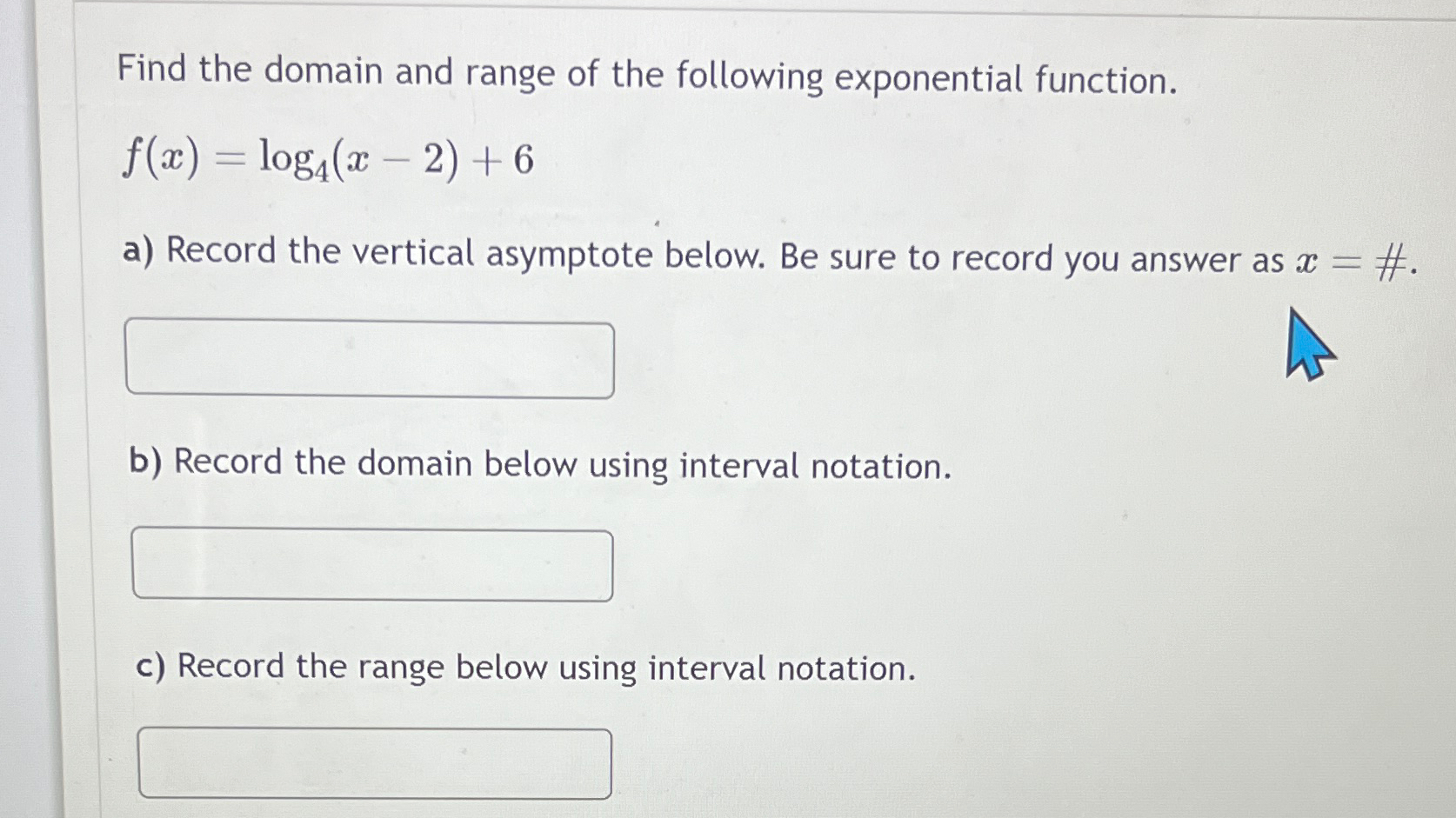 Solved Find the domain and range of the following | Chegg.com