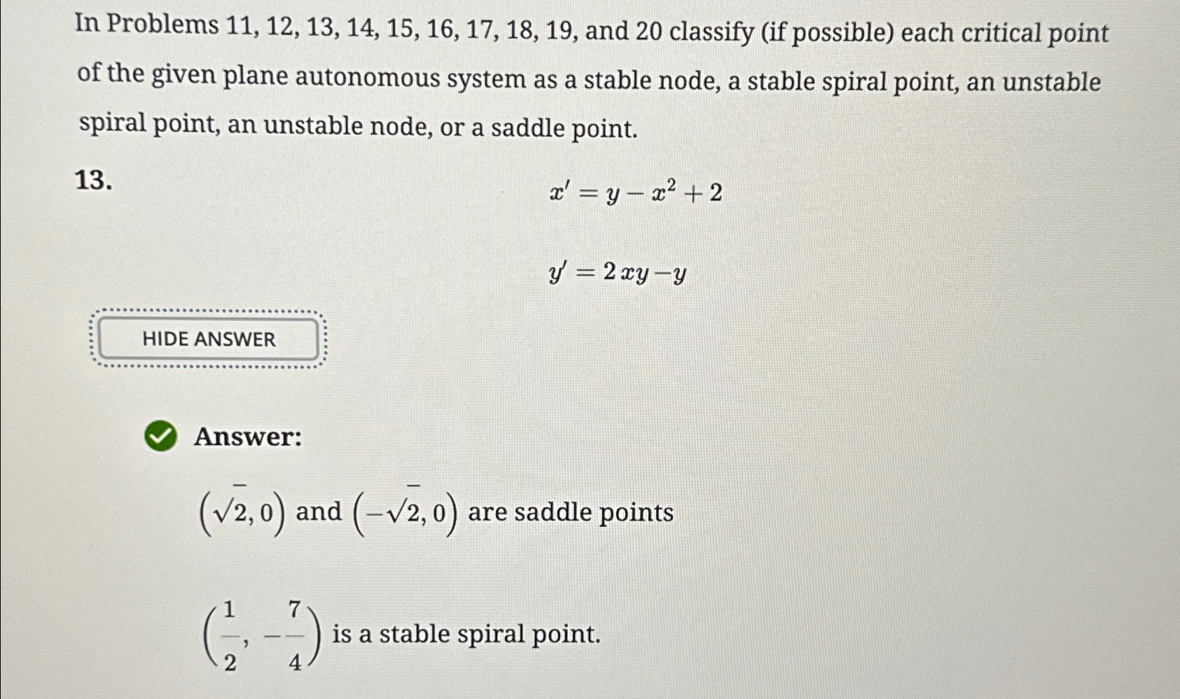 Solved In Problems 11,12,13,14,15,16,17,18,19, ﻿and 20 | Chegg.com