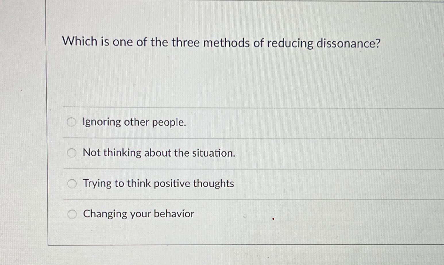 Solved Which is one of the three methods of reducing | Chegg.com