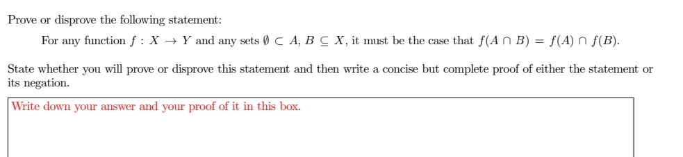 Solved Prove or disprove the following statement:For any | Chegg.com