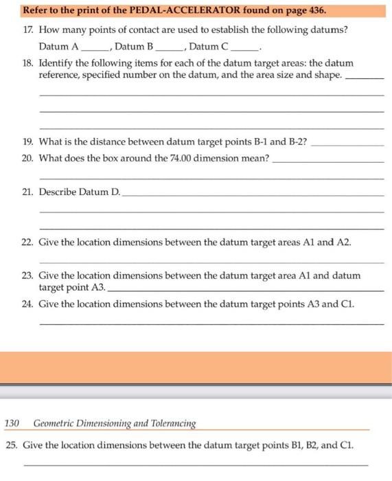 Solved Refer to the print of the PEDAL-ACCELERATOR found on | Chegg.com