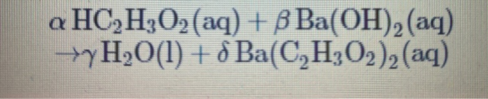 Solved The equation below is for the neutralizaton of acetic | Chegg.com
