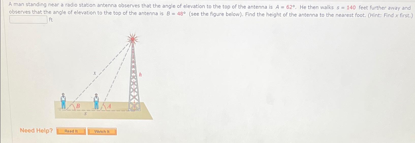 Solved A man standing near a radio station antenna observes | Chegg.com