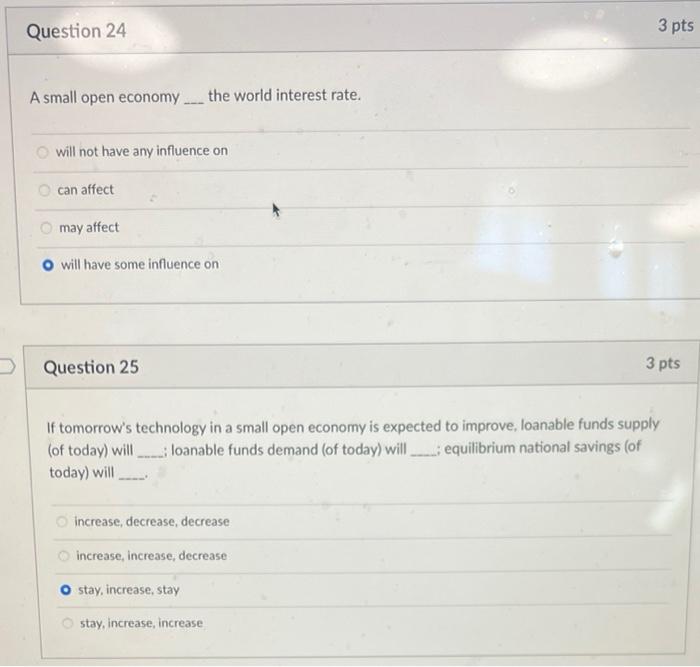 Solved A small open economy the world interest rate. will | Chegg.com