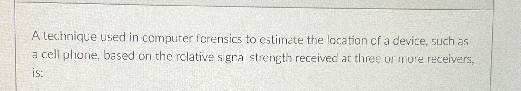 Solved A technique used in computer forensics to estimate | Chegg.com