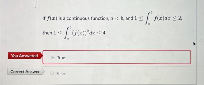 f(x) is a continuous function, a | Chegg.com