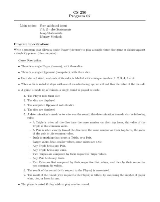 Solved Program 07 Main Topics User Validated Input If And If 9302