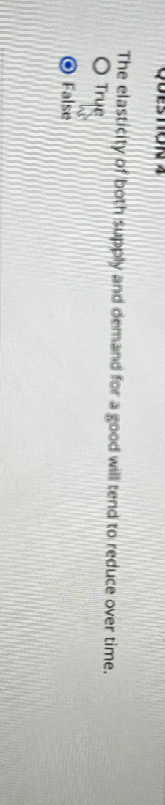Solved The elasticity of both supply and demand for a good | Chegg.com