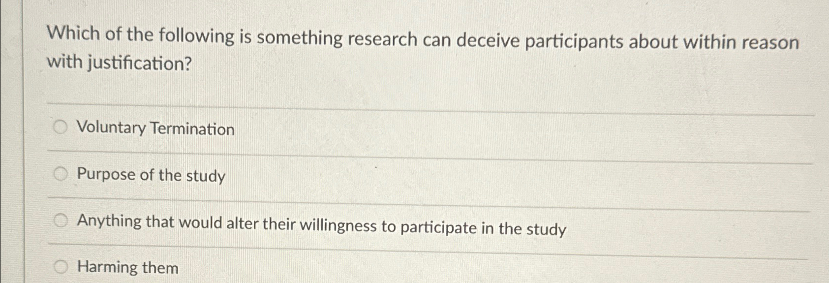 Solved Which of the following is something research can | Chegg.com
