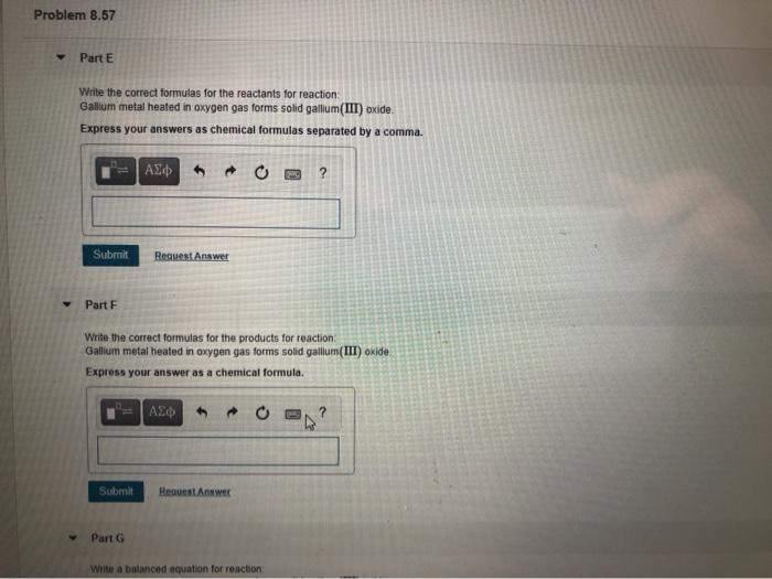 Solved Part A Write the correct formulas for the reactants | Chegg.com