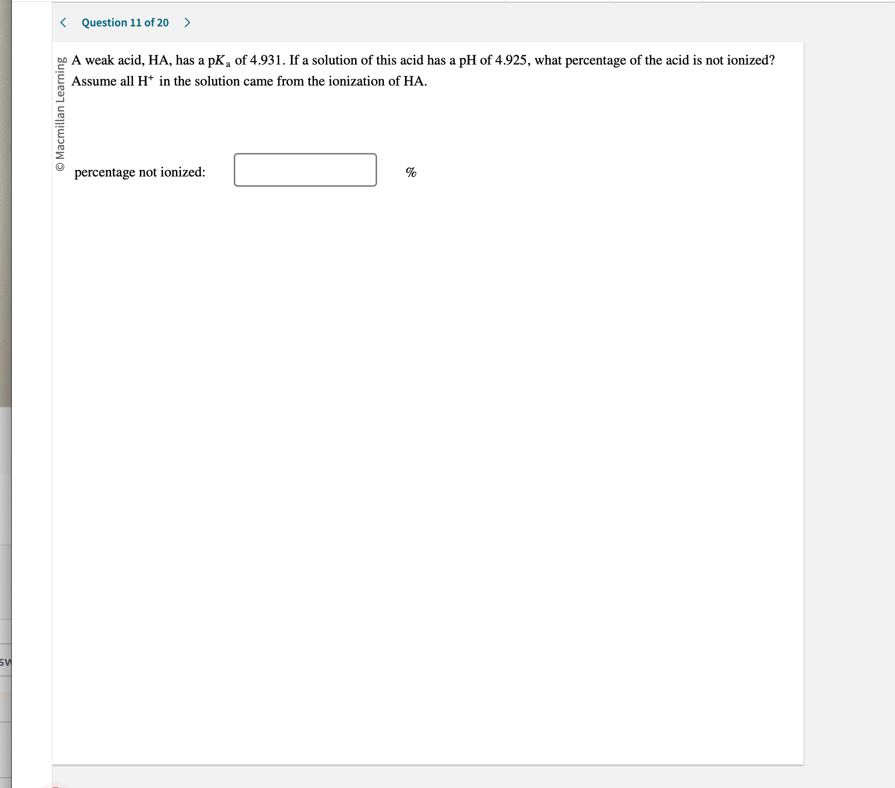 Solved Question 11 ﻿of 20\( \underset{\sim}{\infty 0} \) ﻿A | Chegg.com