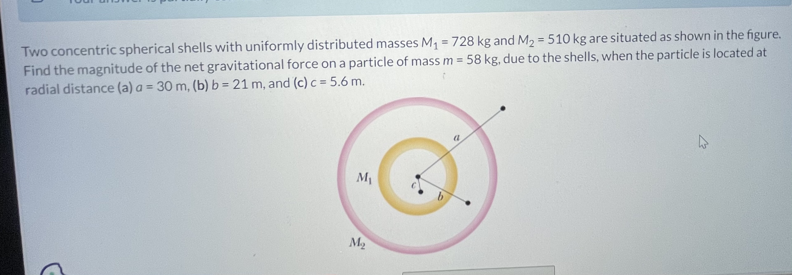 Solved Two concentric spherical shells with uniformly | Chegg.com