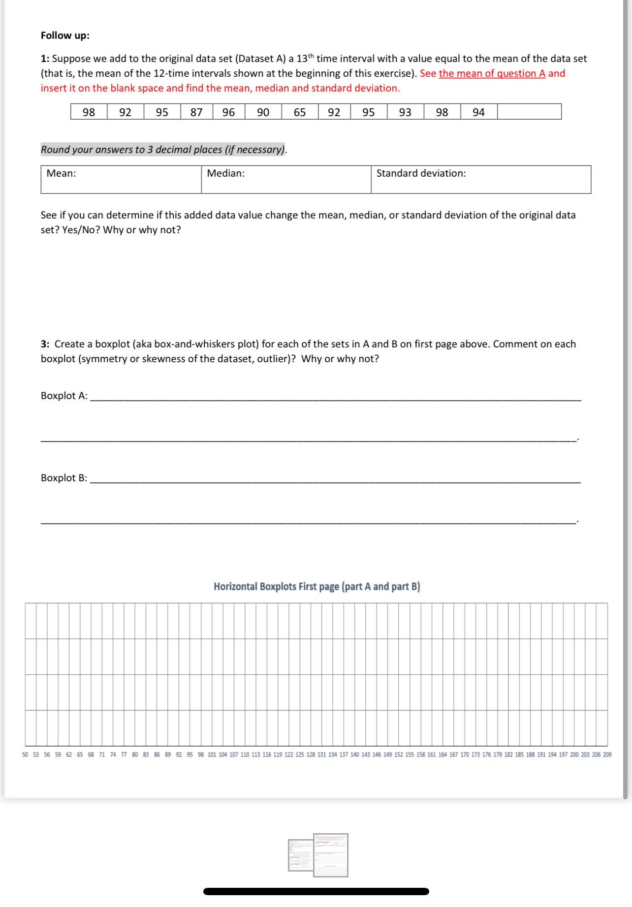 Solved Follow up:1: Suppose we add to the original data set | Chegg.com