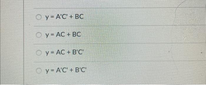 Solved Consider the given truth table and select the correct | Chegg.com