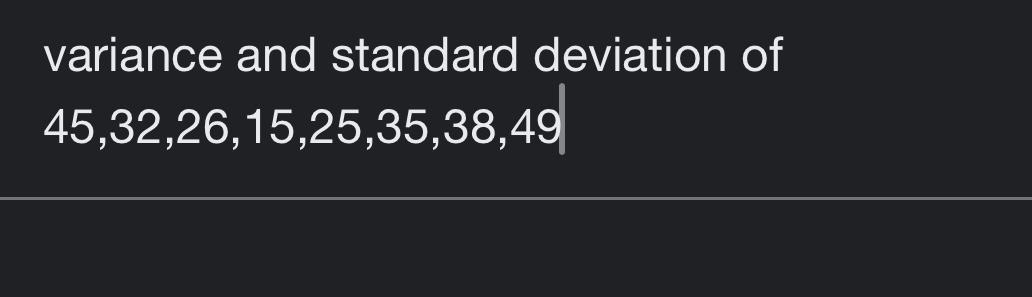 Solved variance and standard deviation of | Chegg.com