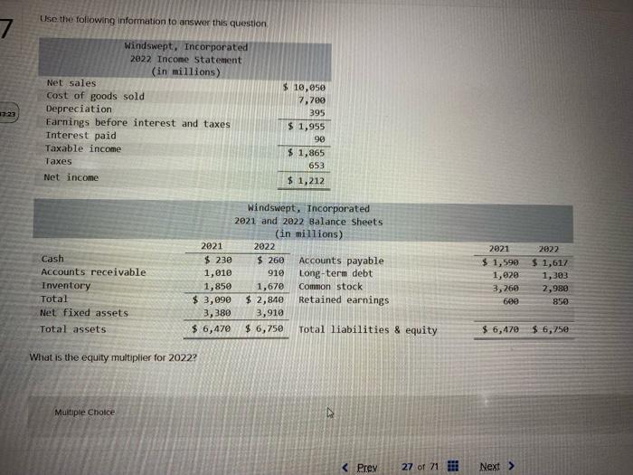 Solved Usc the following information to answer this question | Chegg.com