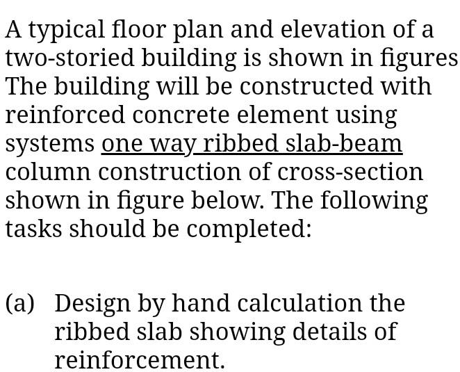 A typical floor plan and elevation of a two-storied | Chegg.com
