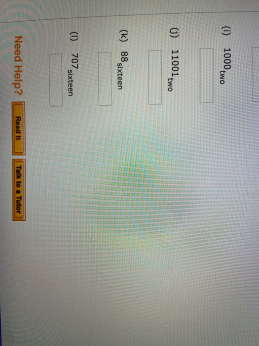 Solved Convert the following numbers into base ten. (a) 23 | Chegg.com
