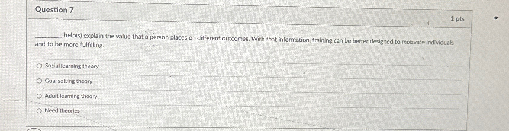 Solved Question 7help(s) ﻿explain the value that a person | Chegg.com