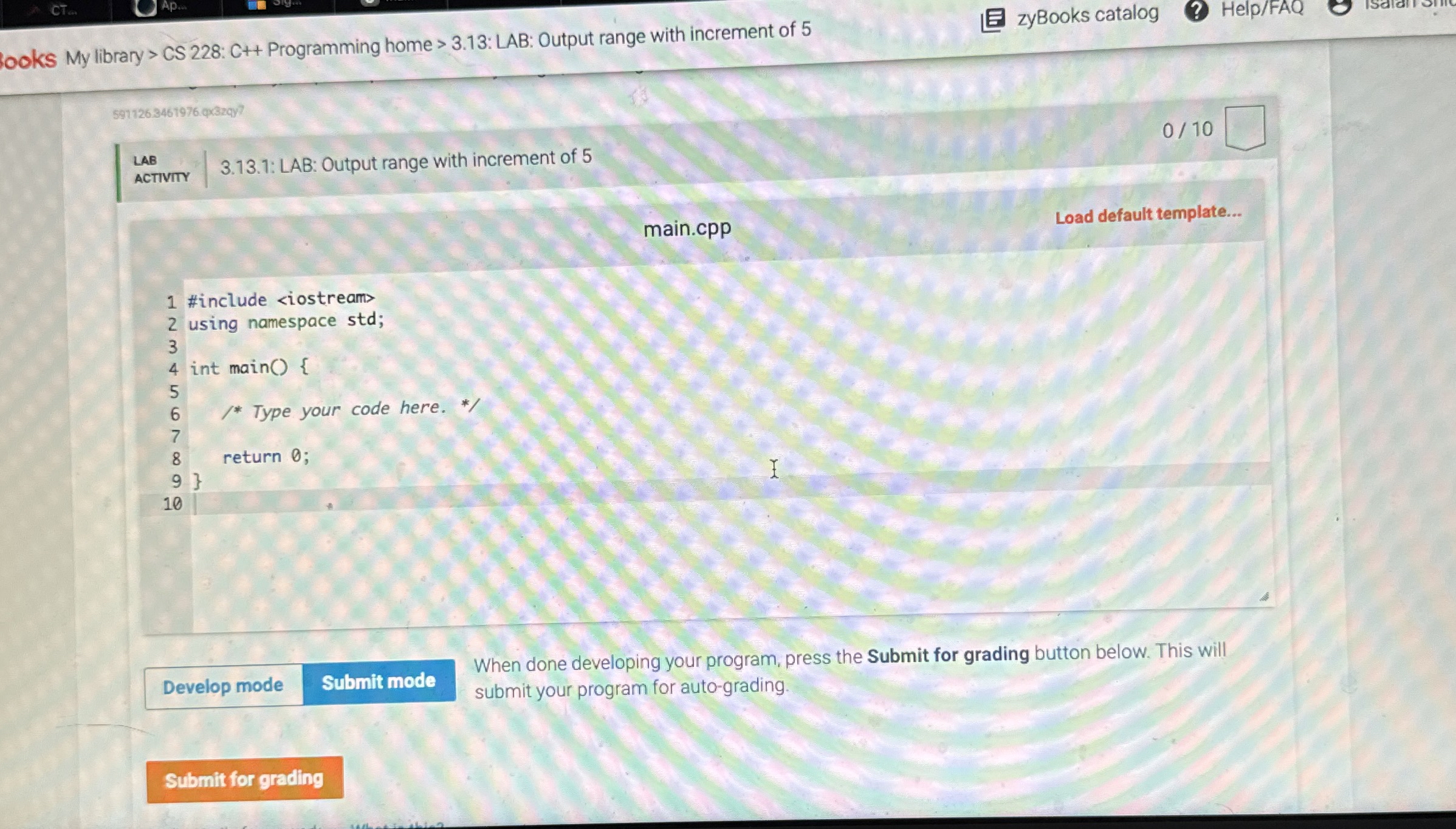 Solved Ooks My library >CS 228: C++ ﻿Programming home | Chegg.com