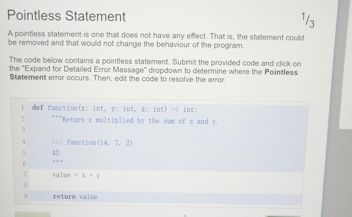 Solved Pointless Statement13A pointless statement is one | Chegg.com