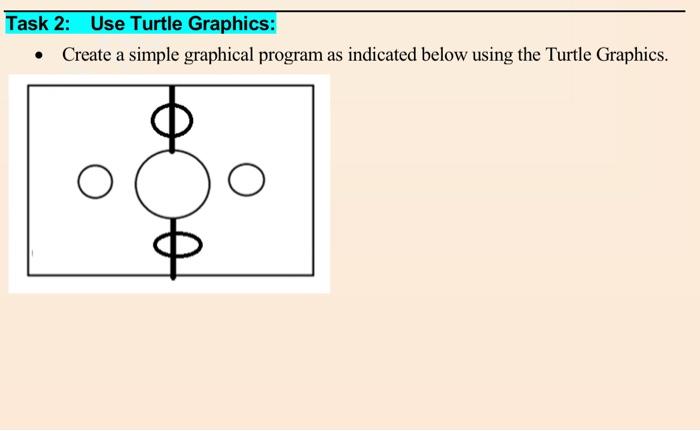 Solved Task 2: Use Turtle Graphics: Create a simple | Chegg.com