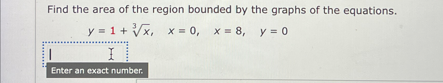 Solved Find the area of the region bounded by the graphs of | Chegg.com