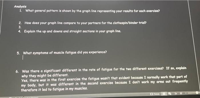 Solved Analysis 1. What general pattern is shown by the | Chegg.com