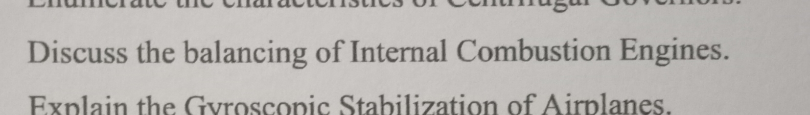 Solved Discuss the balancing of Internal Combustion Engines. | Chegg.com