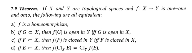 Solved 7.9 ﻿Theorem. If x ﻿and Y ﻿are topological spaces and | Chegg.com