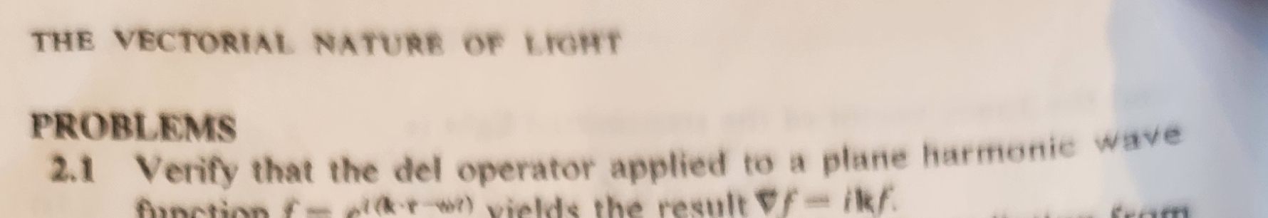 Solved 2.1 Verify that the del operator applied to a plane | Chegg.com Solved 2.1 Verify that the del operator applied to a plane | Chegg.com