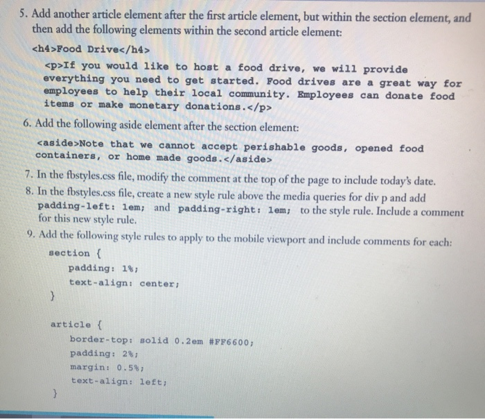 HTML 366 HTML Chapter 7 Improving Web Design with New | Chegg.com