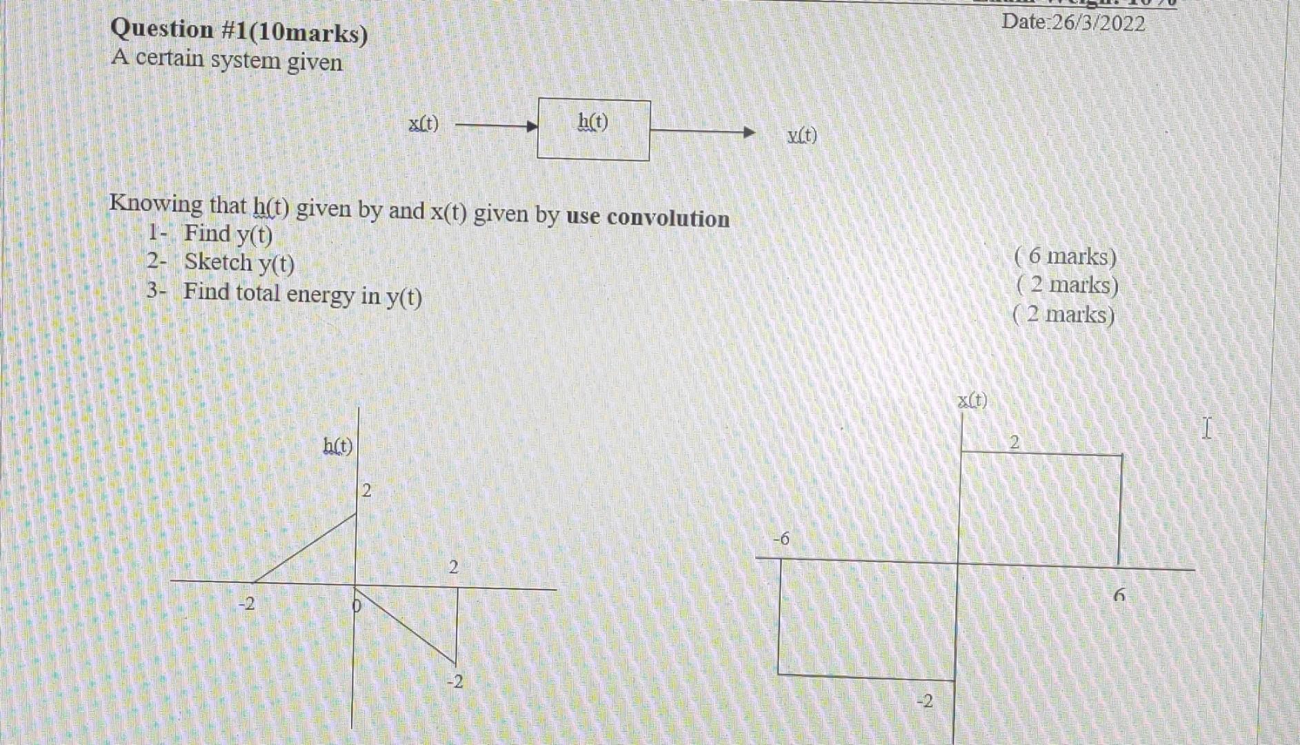 Date2632022 Question 110marks A Certain System 