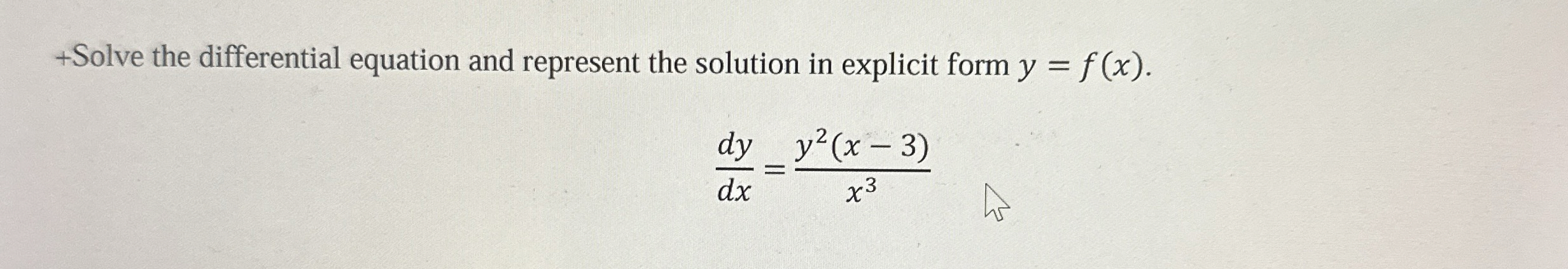 Solved Solve the differential equation and represent the | Chegg.com