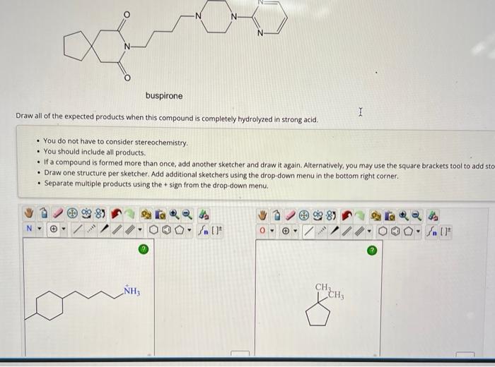 Solved Draw all of the expected productd when this compound | Chegg.com