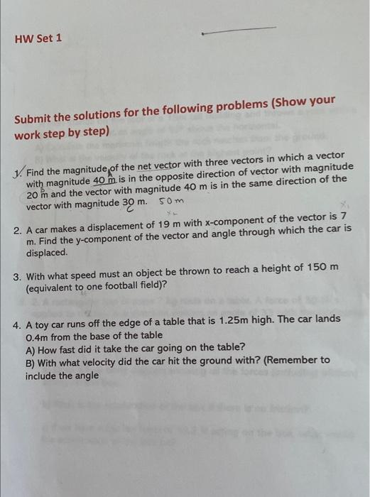 [Solved]: Submit the solutions for the following problems