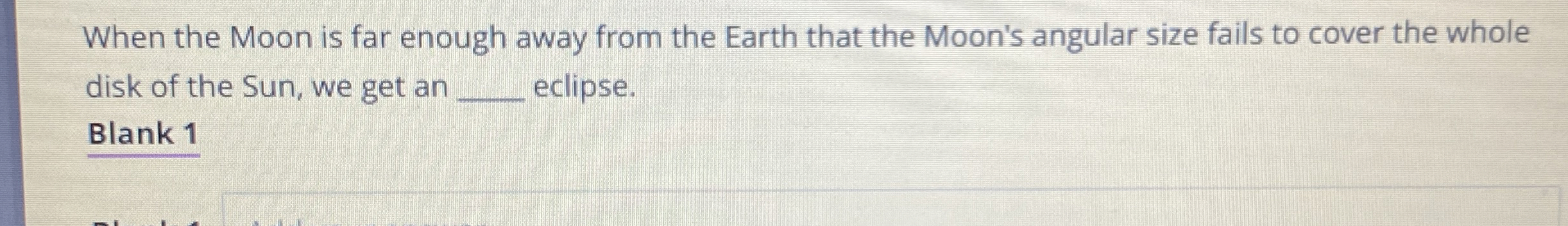 Solved When the Moon is far enough away from the Earth that | Chegg.com