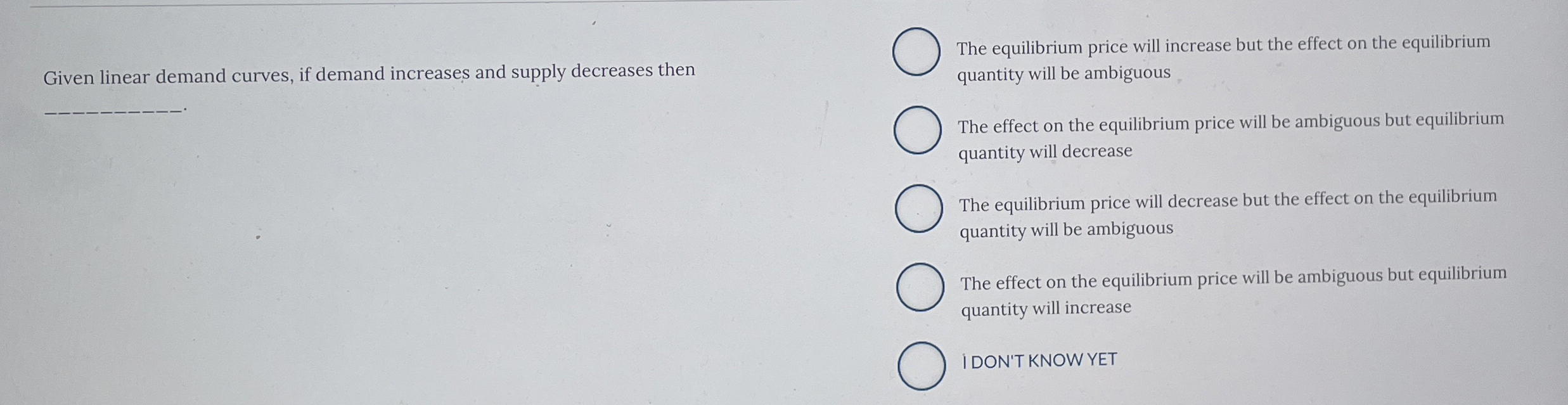Solved Given linear demand curves, if demand increases and | Chegg.com