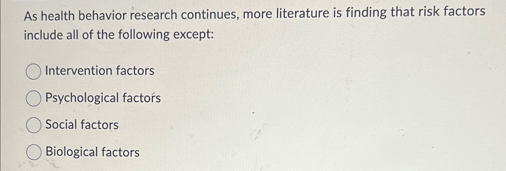 Solved As health behavior research continues, more | Chegg.com