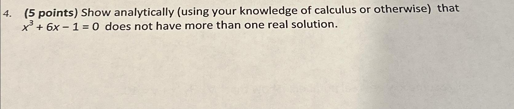 Solved Show analytically (using your knowledge of calculus | Chegg.com